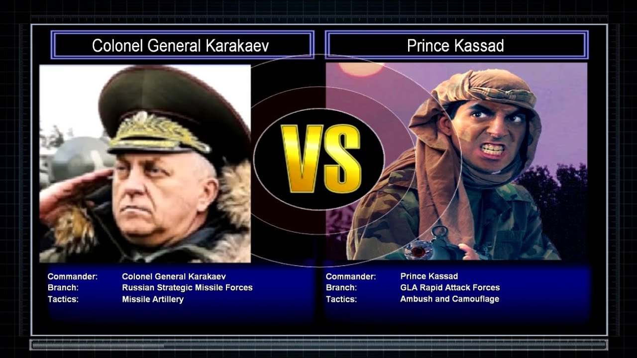 C&C General The End of Days Mod General Karakaev VS Prince Kassad Hard ...
