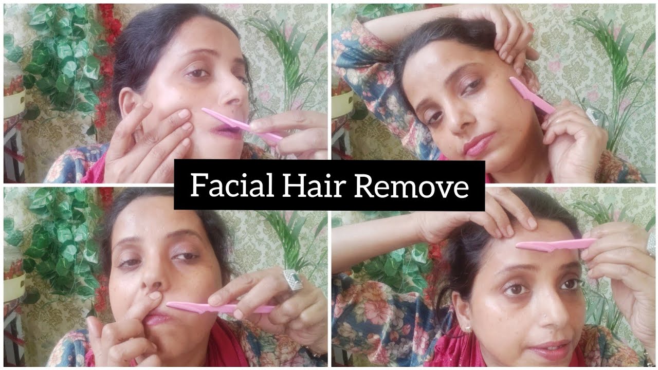 Facial Hair remove with Razor. Easy and simple method for facial hair ...