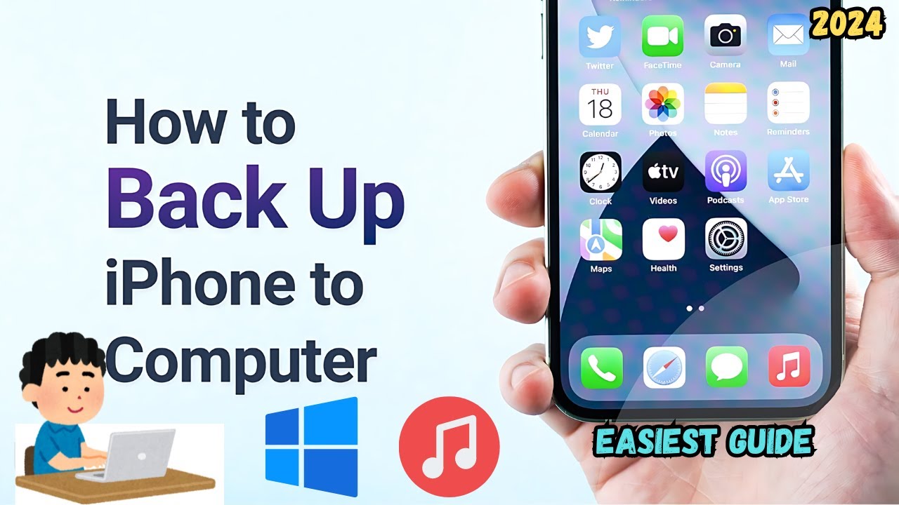 How to Backup iPhone to Computer | Backup Using iTunes | Windows 10/11 ...