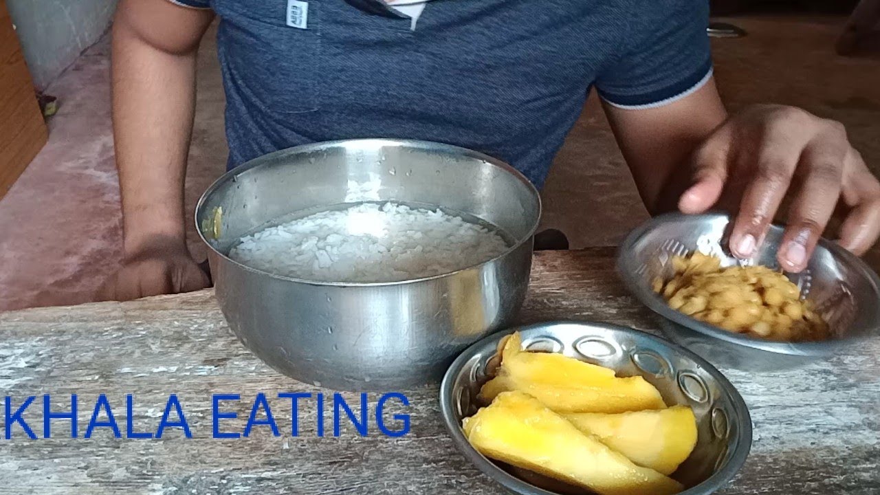 🔥🔥Eating Pakhala bhata | #Luisfoody | Amazing food - YouTube