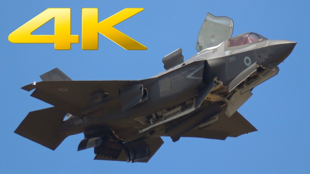 4K | Royal Air Force F-35 hovering and short take-off at RIAT 2018 - YouTube