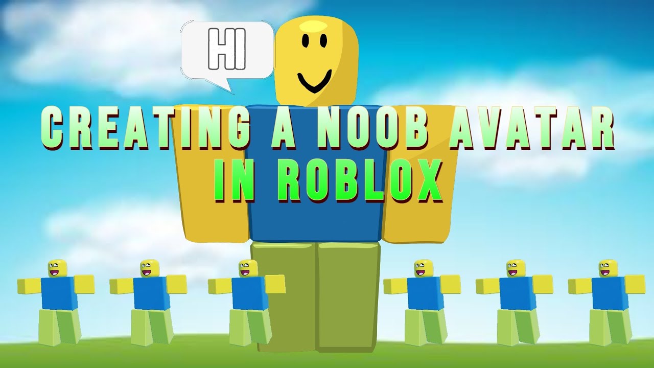How to create a NOOB Avatar in Roblox - YouTube