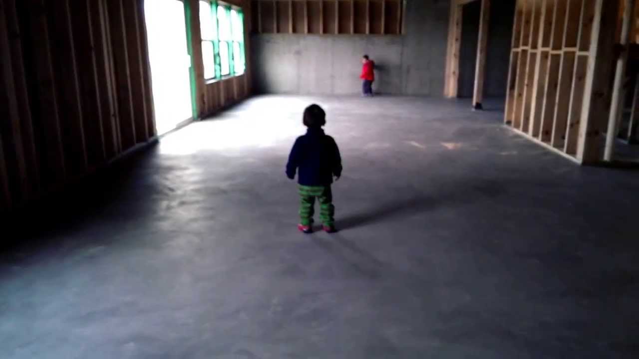 Running in the new basement - YouTube