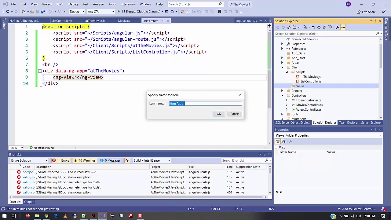 ASP.NET 2 - Chapter 12 Part 3 - Fall 2019 - YouTube