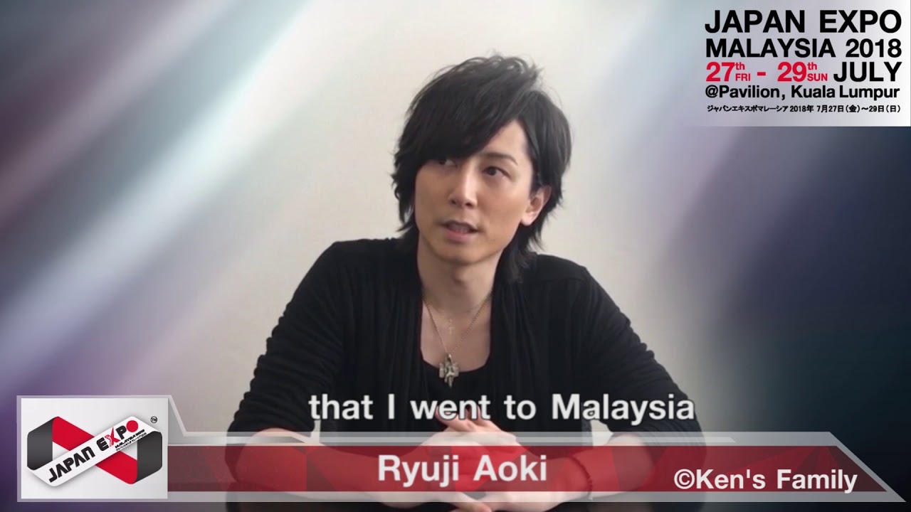 Greeting from "Ryuji Aoki", @Japan Expo Malaysia 2018 - YouTube