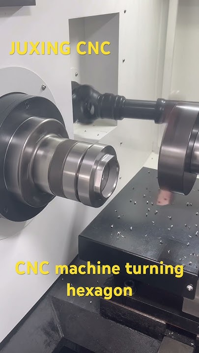 CNC machine turning hexagon #cnc #cncmachine - YouTube