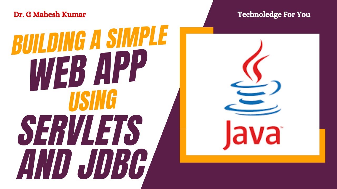 BUILDING A SIMPLE WEB APP USING SERVLETS AND JDBC - YouTube
