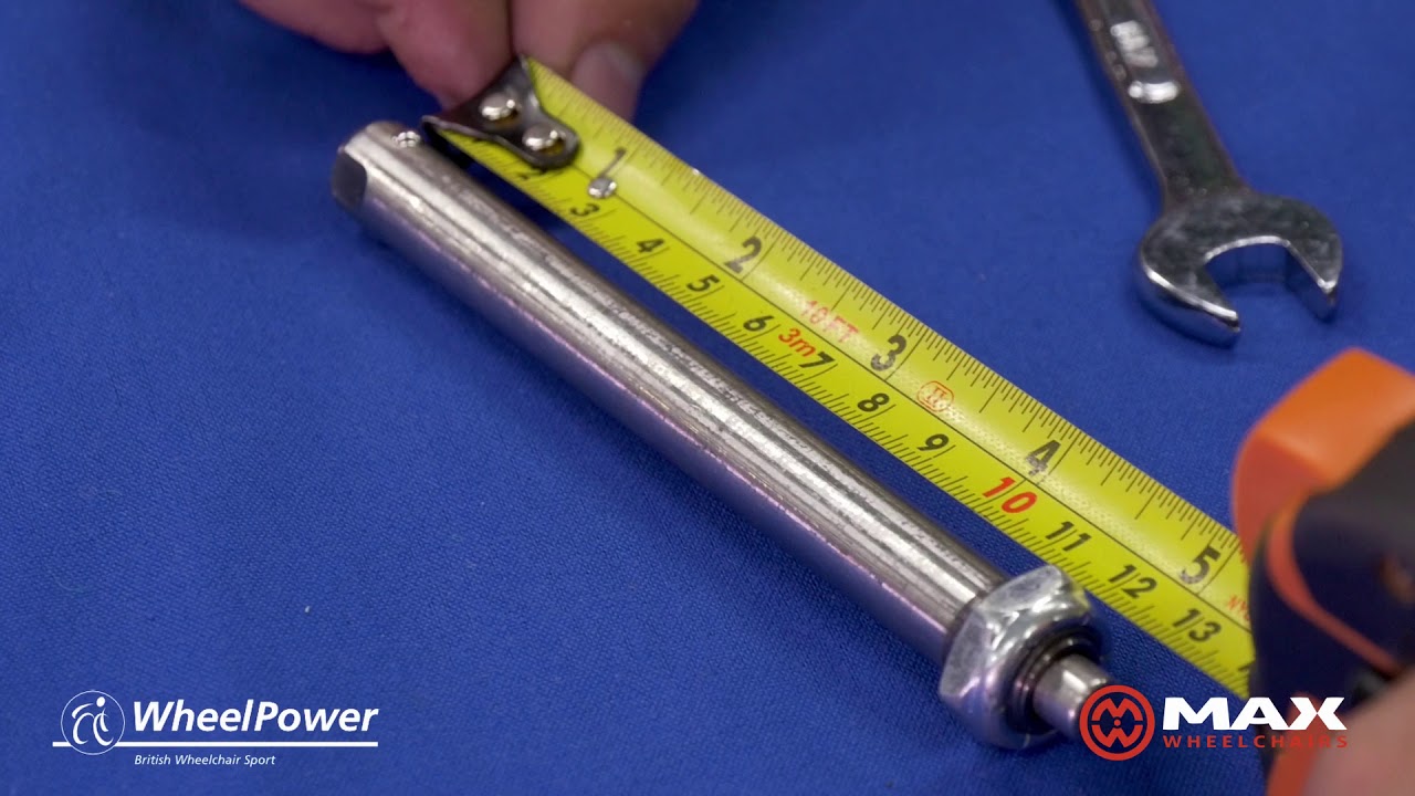 Wheelchair Maintenance - Measuring Axel Pins - YouTube