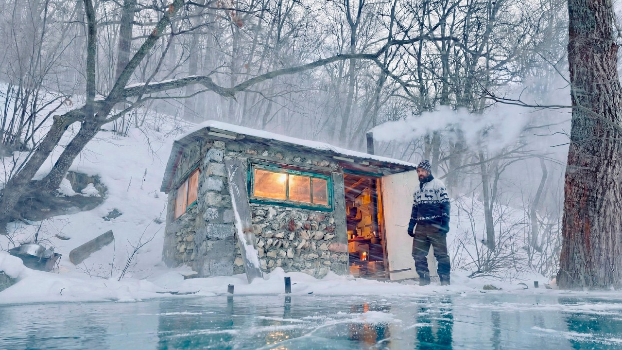 Stone House by the Frozen River Gets a Second Life | Alone in a ...