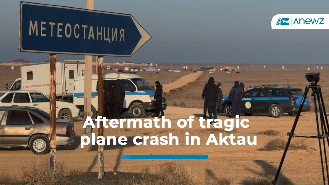 AnewZ Exclusive: aftermath of tragic plane crash in Aktau - YouTube