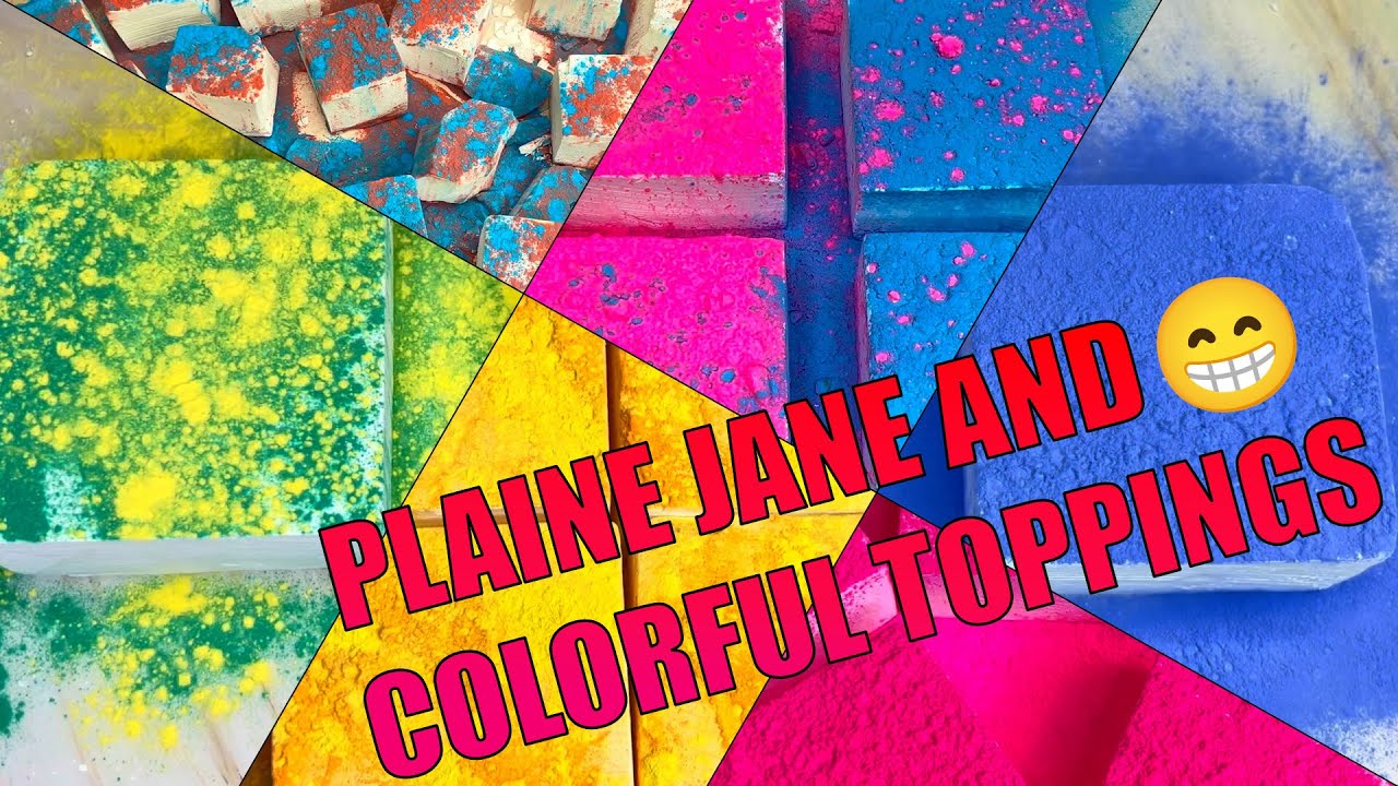 @mamachalkasmr | Snap & Crush | Crunchy Plaine Jane with Holi Toppings | Gym Chalk | ASMR Edits ...