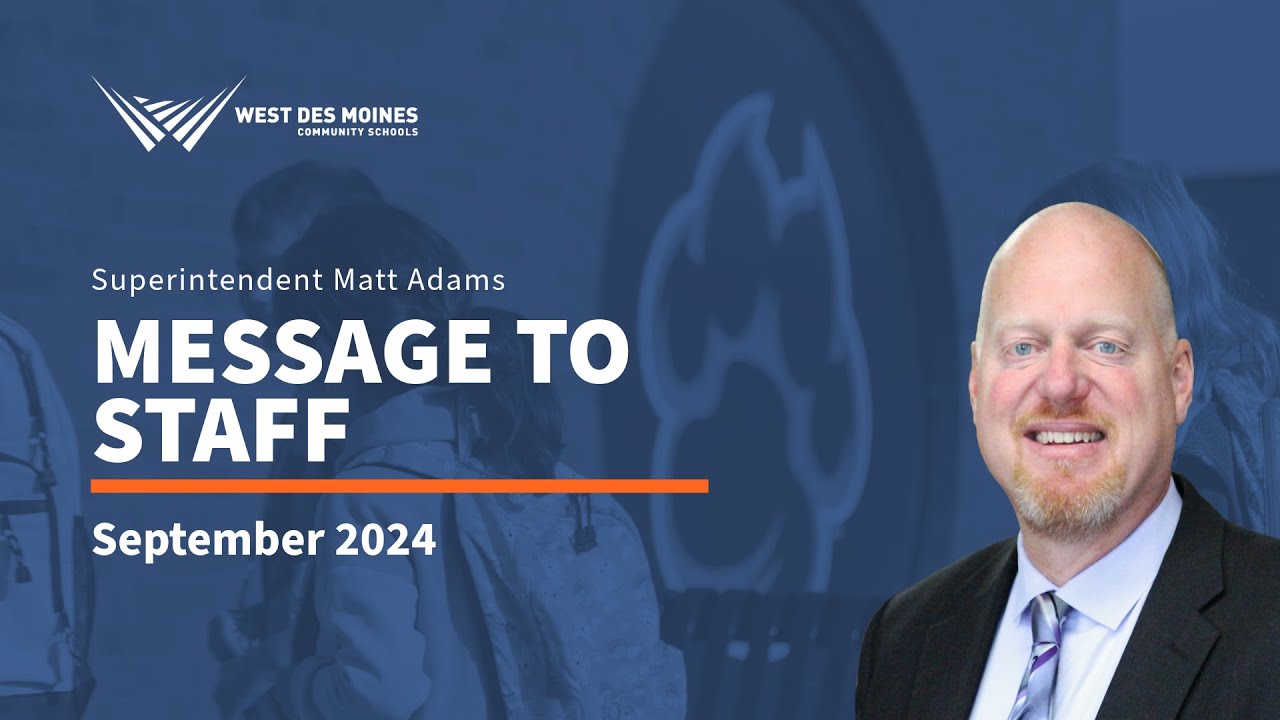 Superintendent Adams Staff Video: September 2024 - YouTube