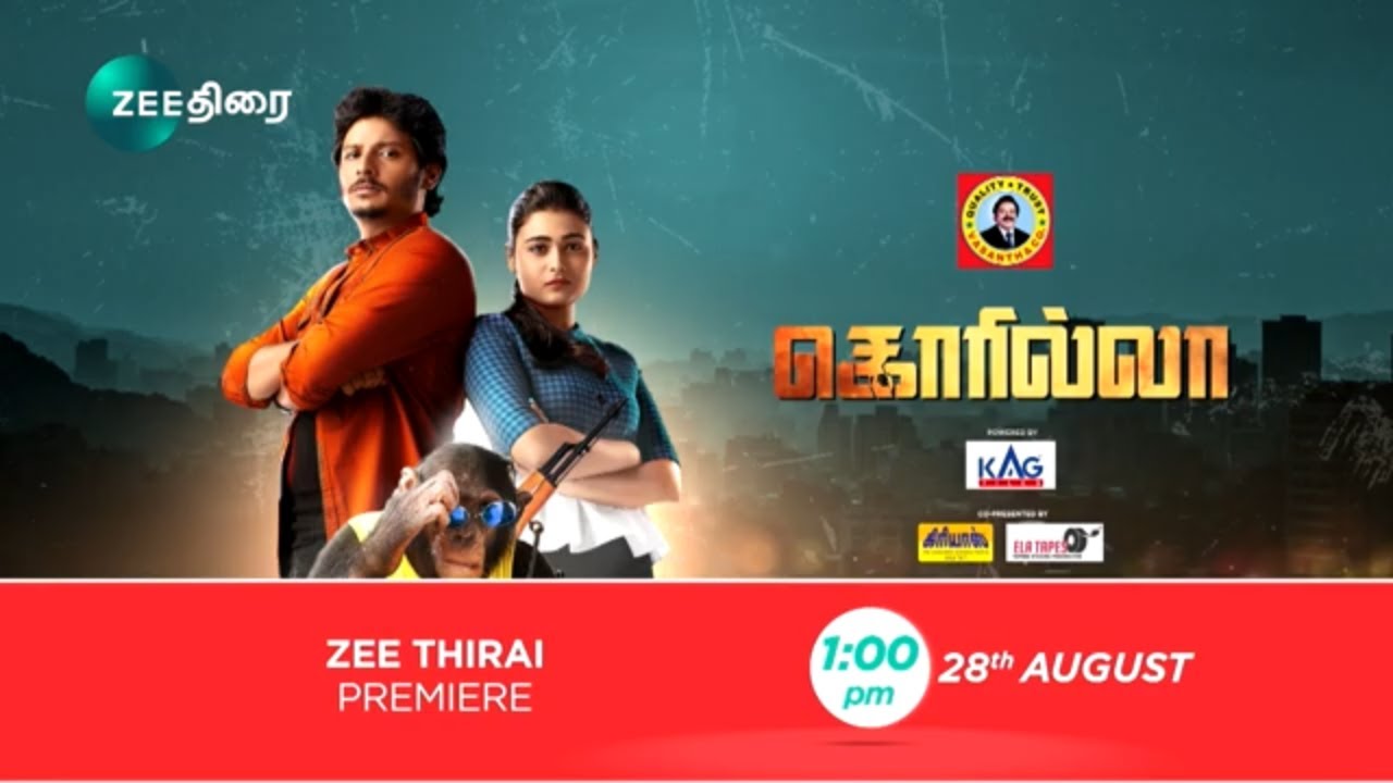 Gorila - Zee Thirai Premiere - 28th August, 1 PM - Promo - YouTube