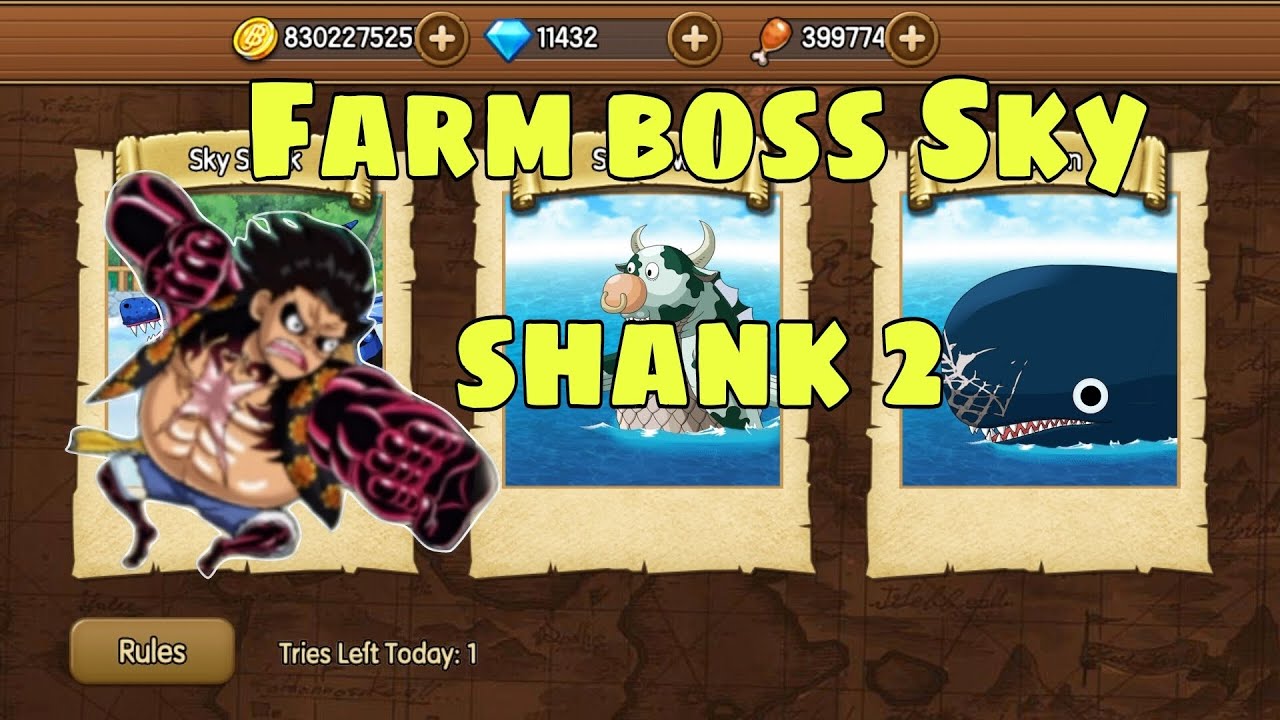 Farm boss Sky shank 2 | SUNNY PIRATES GOING MERRY - YouTube