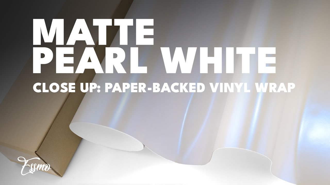 Close up: Essmo's Matte Pearl White Vinyl Wrap! - YouTube