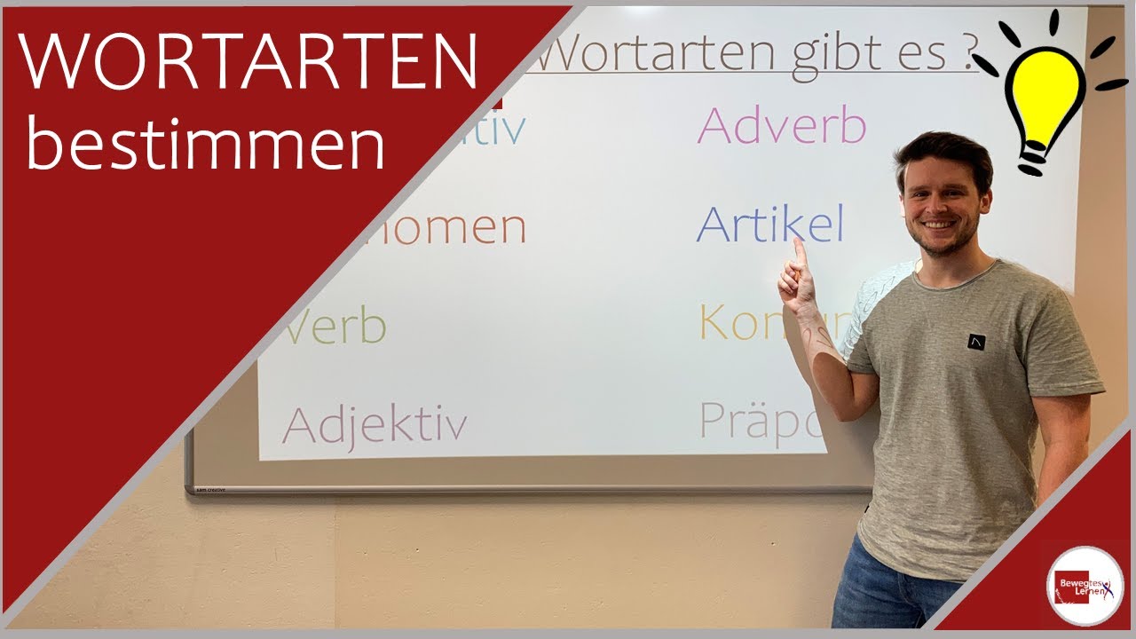 WORTARTEN bestimmen - YouTube