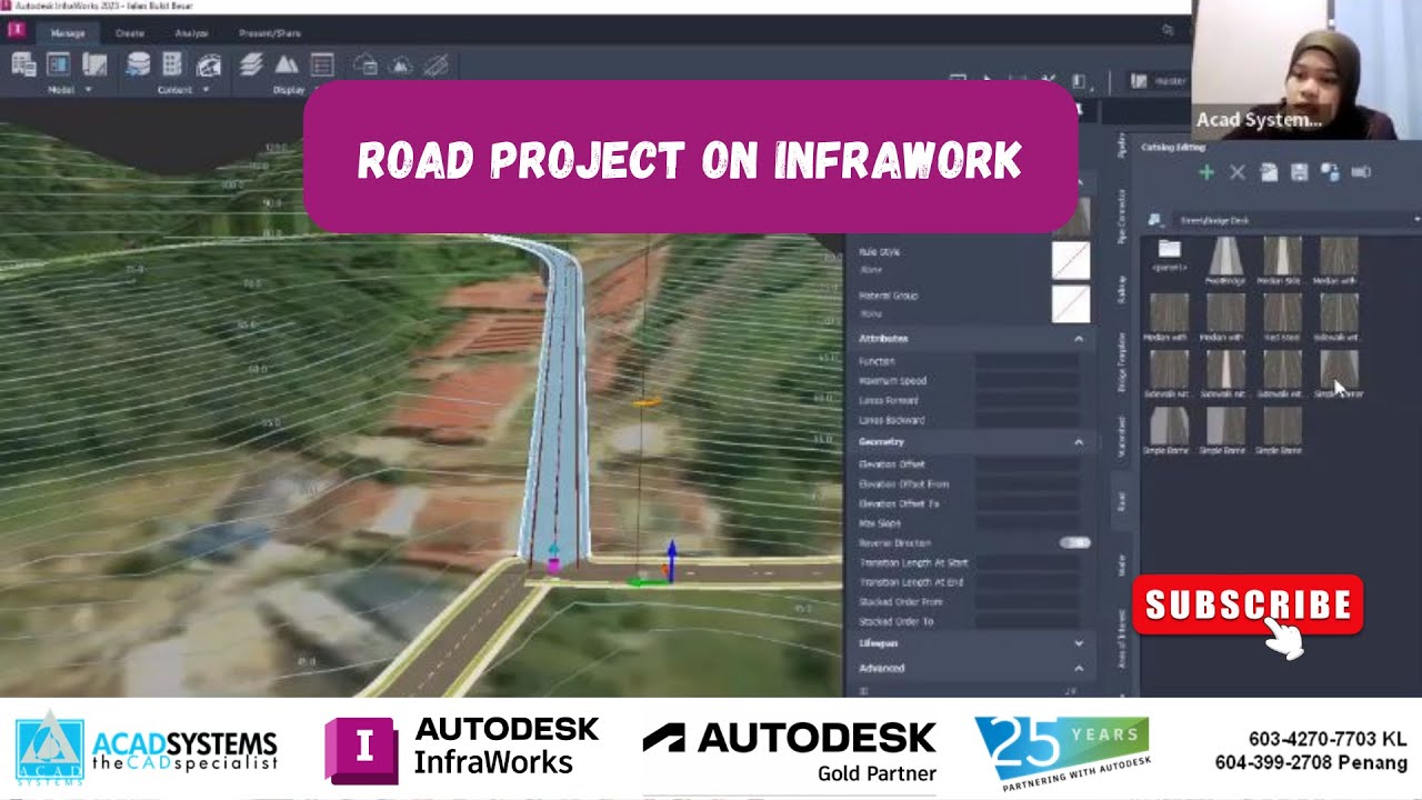 Road Project on Infrawork - YouTube