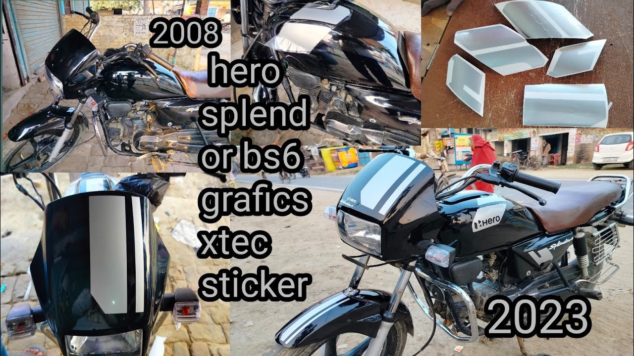 splendor bs6 grafics xtec sticker kaise lagaye 2023 @irfanartdumka ...