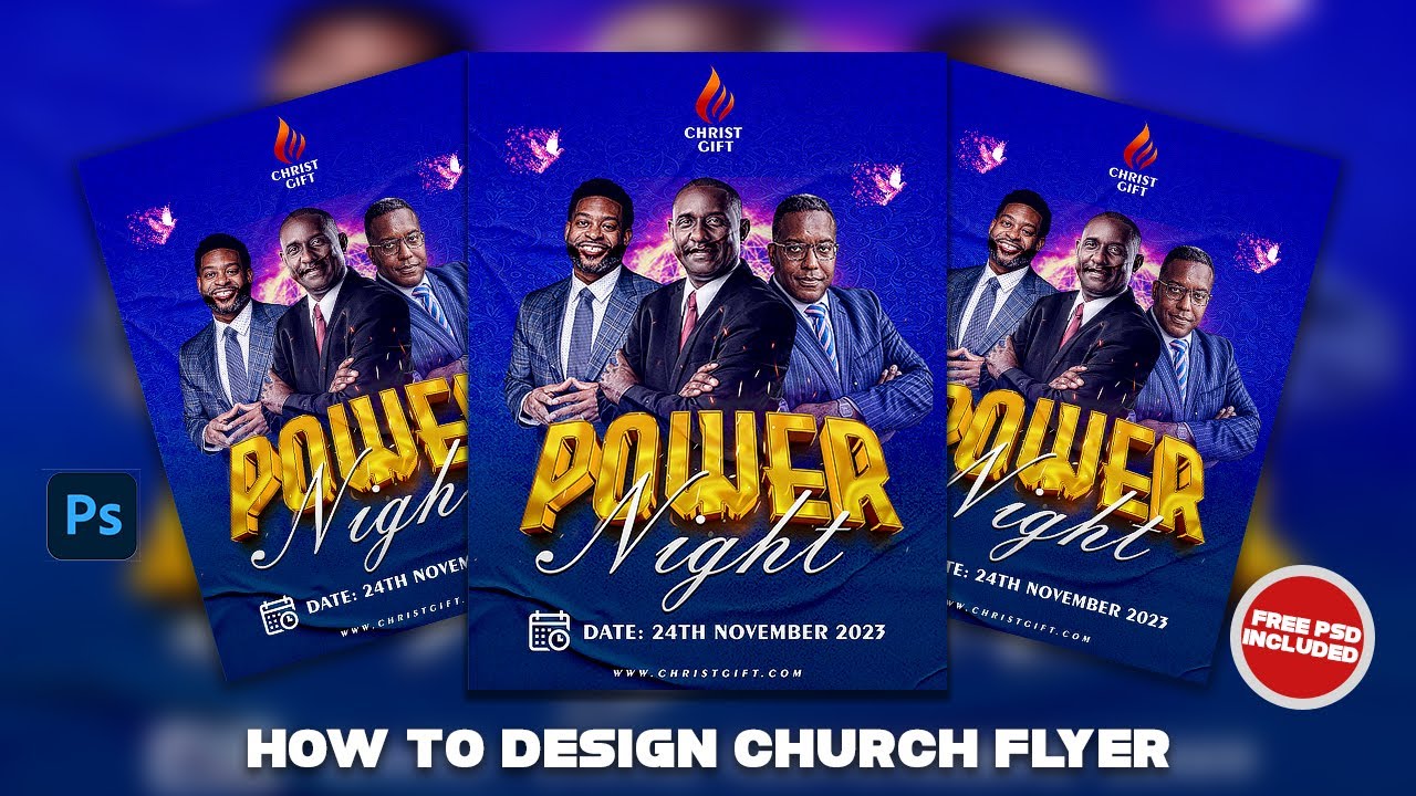 How to Design Eye-Catching Church Flyer in Photoshop | Step-by-Step ...