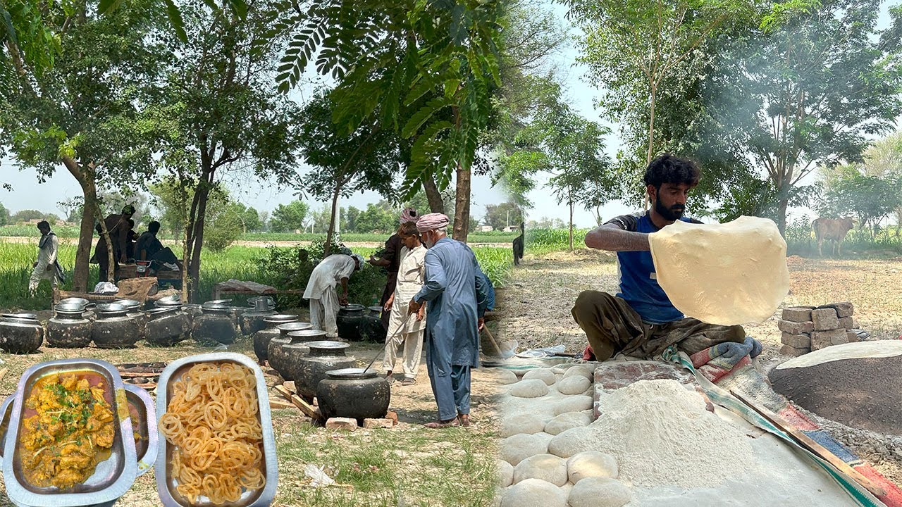 Traditional Village Wedding Feast: Cooking Chicken Korma, Jalebi, and ...