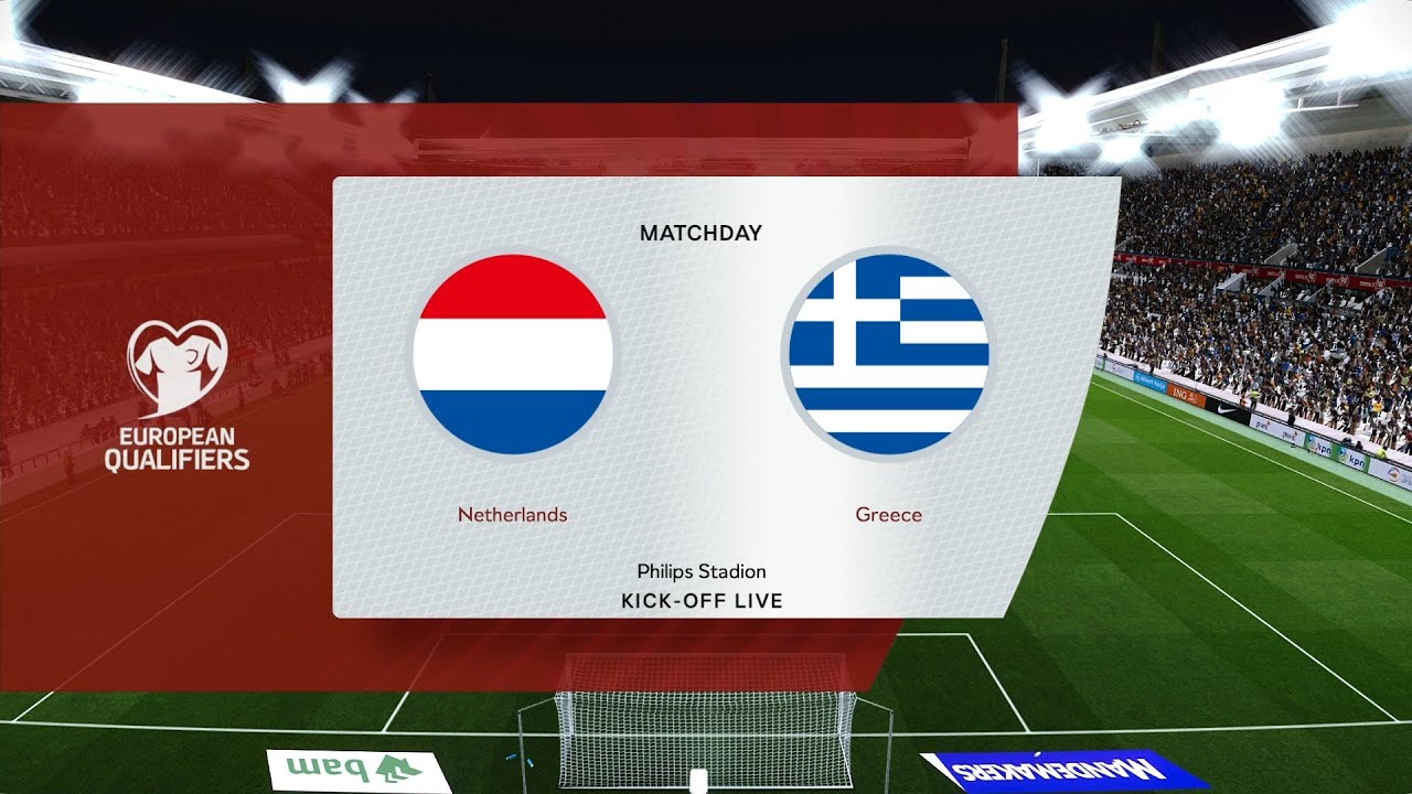 Netherlands vs Greece | Philips Stadion | European Qualifiers | PES ...