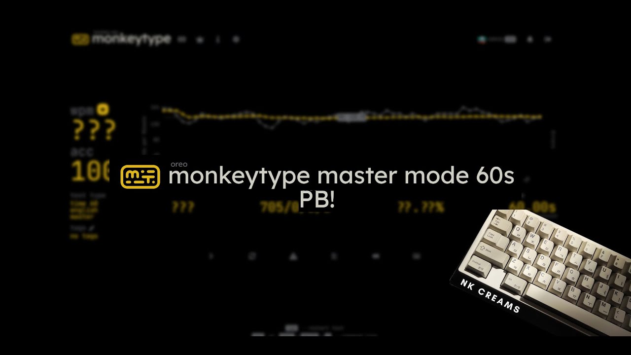 MONKEYTYPE 60S MASTER MODE PB | BACK ON MT - YouTube
