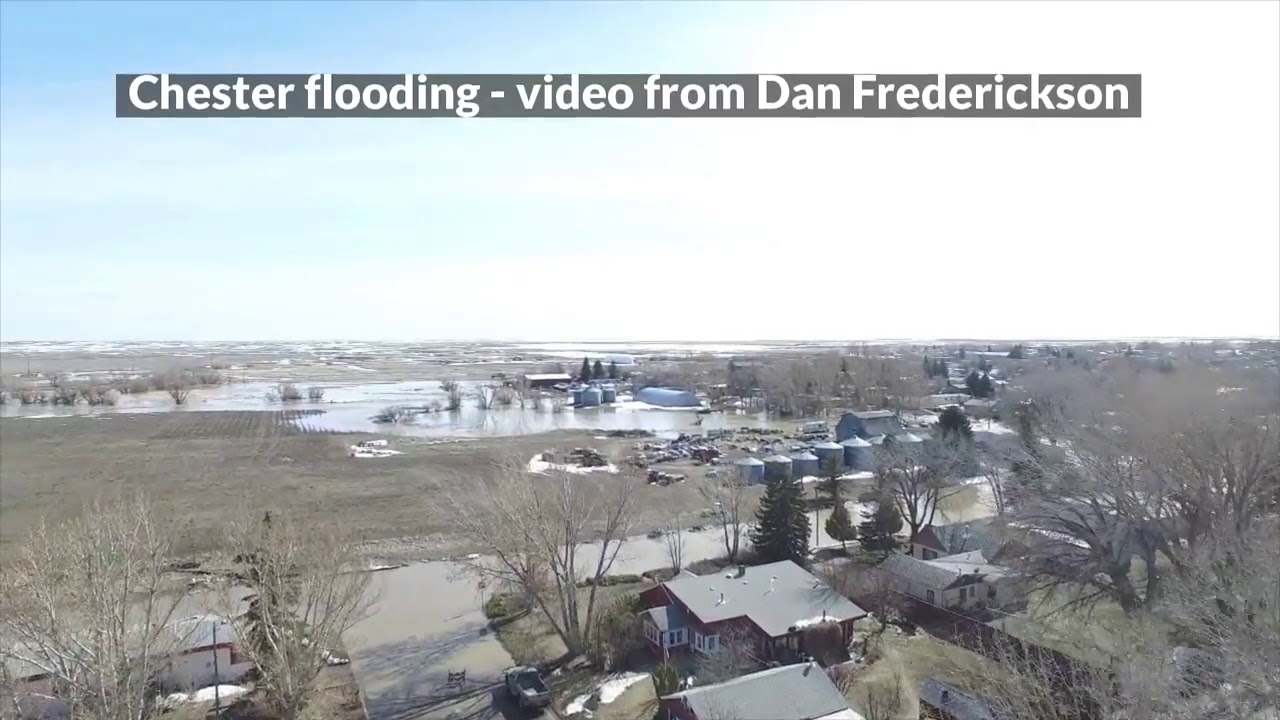 Aerial view of flooding in Chester - YouTube