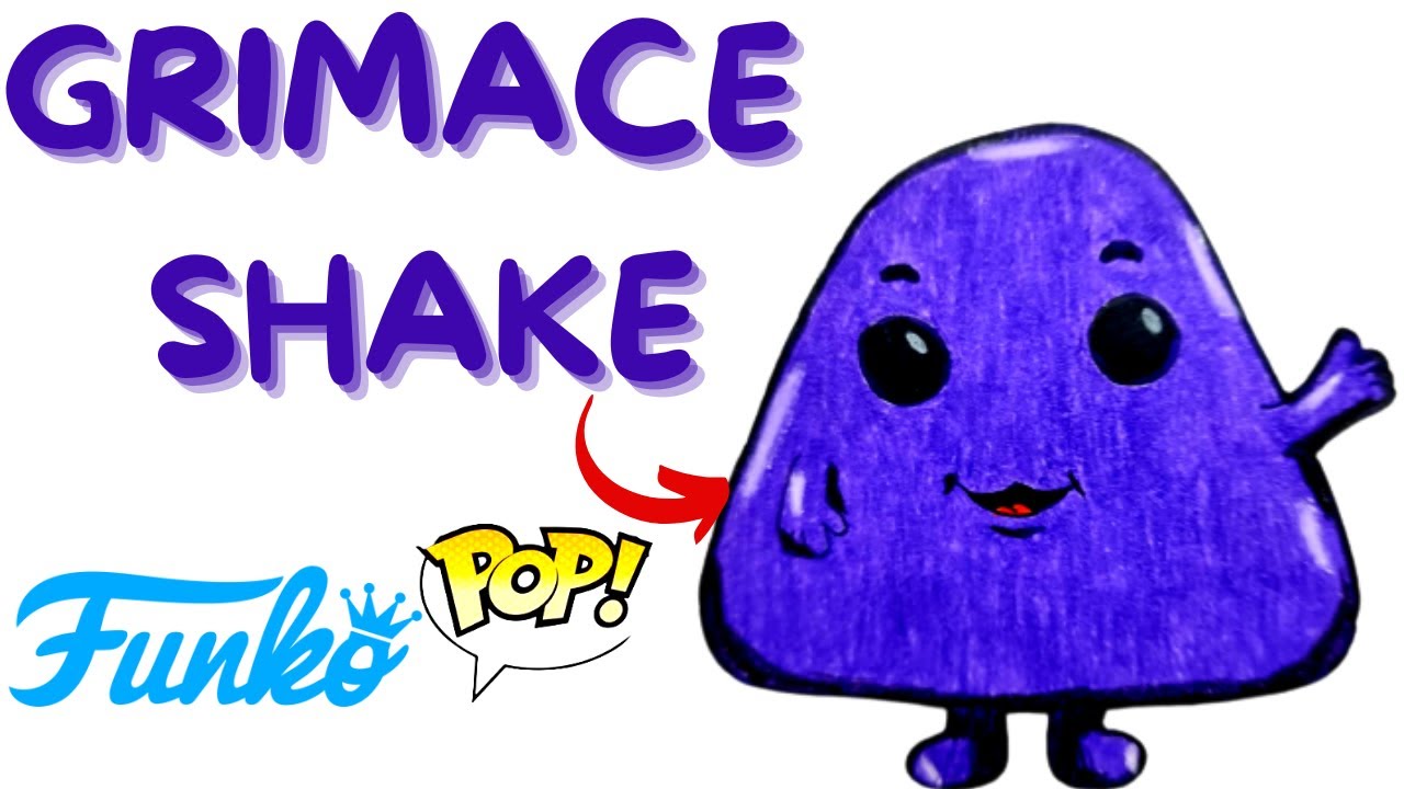 Cómo DIBUJAR a🥤GRIMACE SHAKE FUNKO POP de MCDONALDS / How to DRAW ...