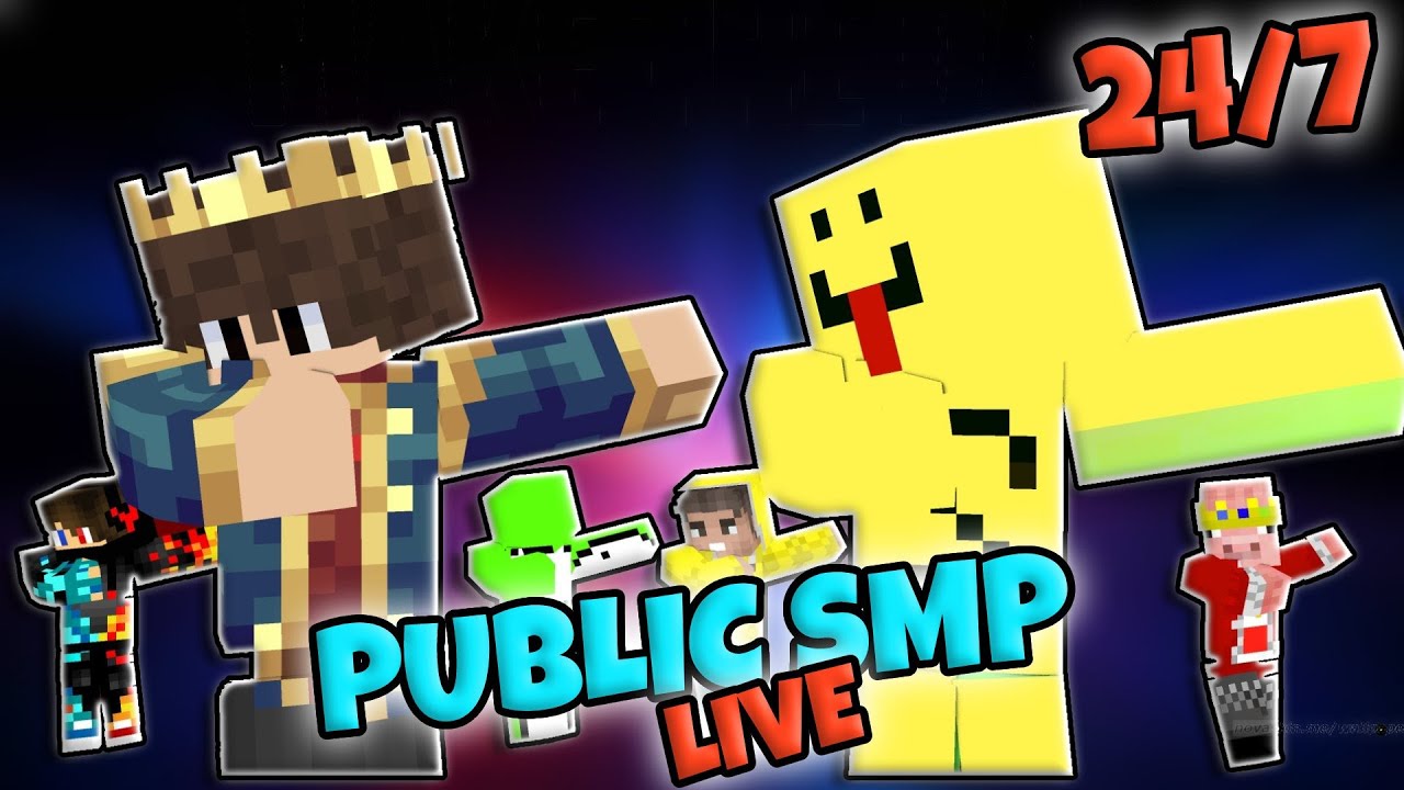 MINECRAFT LIVE | PUBLIC SMP LIVE HINDI | ip - play.huntersofficial.tk ...