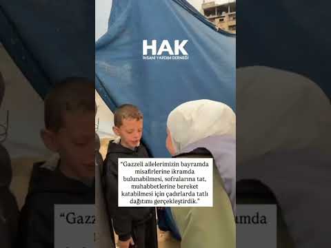 Gazzeli ailelerimize tatlı dağıtımı gerçekleştirdik