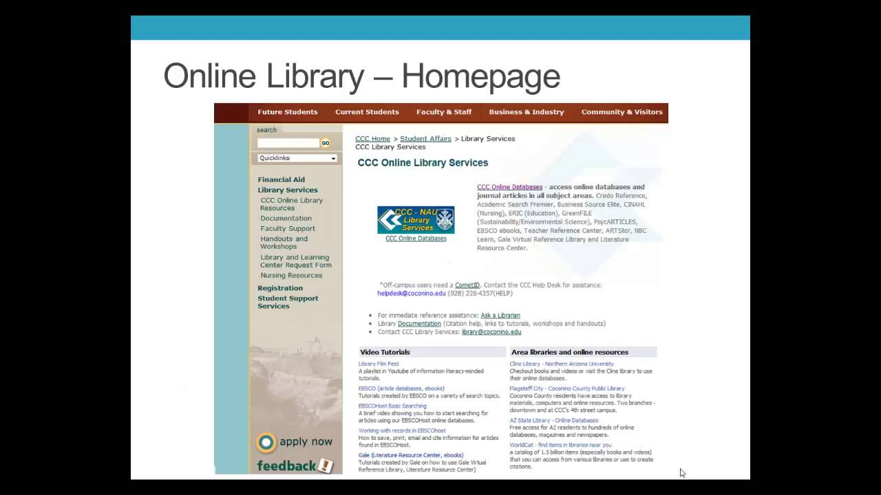 CCC Library Services - YouTube