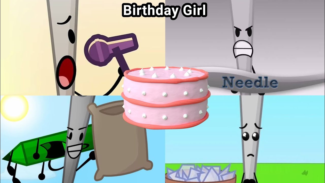 BFDI: Best Moments Of Needle (It's Her Birthday) - YouTube