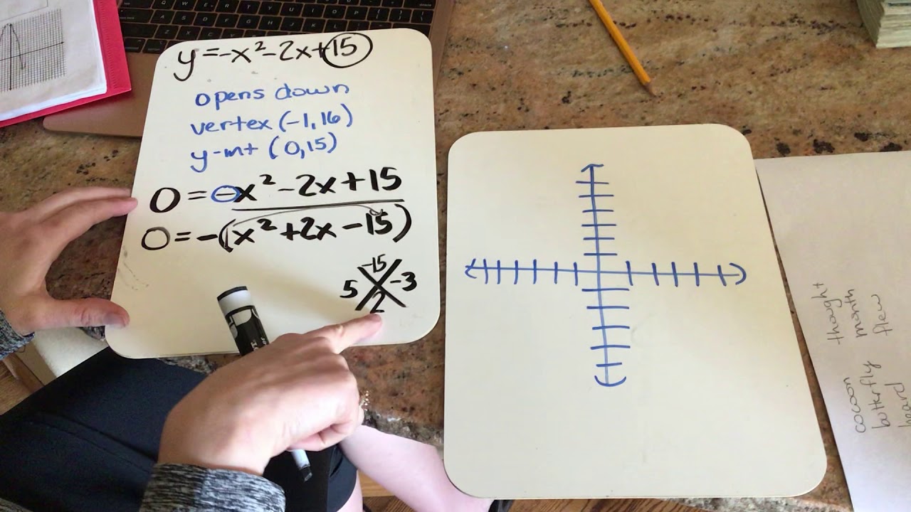 Standard Form x intercepts - YouTube
