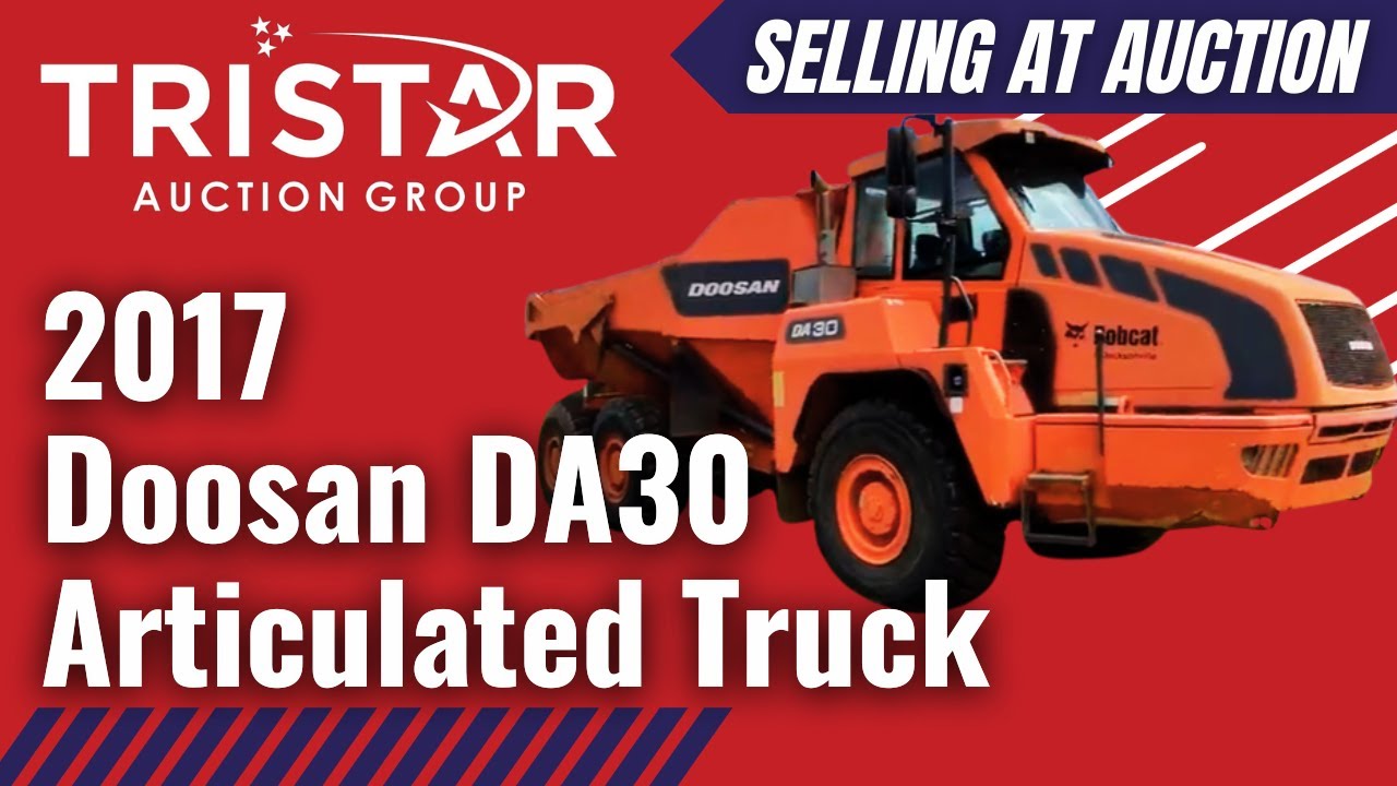 2017 Doosan DA30 Articulated Truck (6265) - Selling at auction - YouTube
