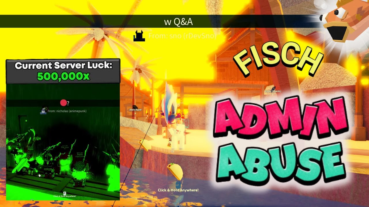 СТРИМ ПО ADMIN ABUSE В FISCH I Roblox - YouTube