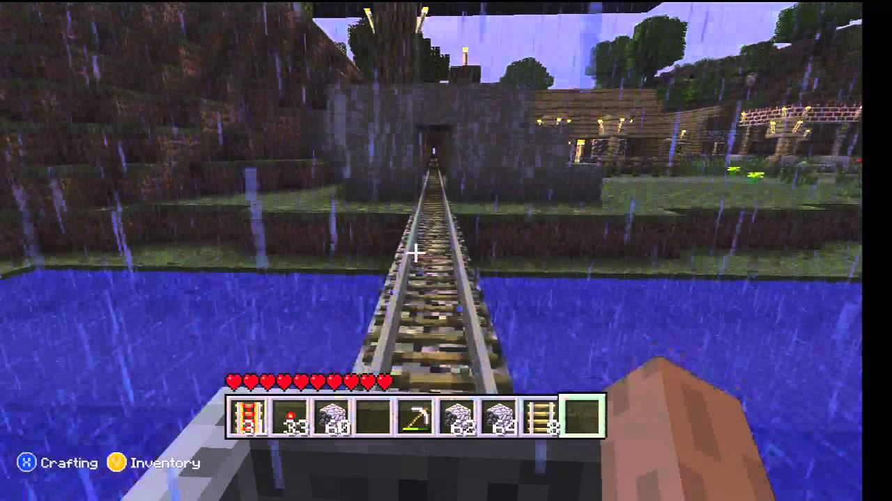 Minecraft On a Rail achievement finally! - YouTube
