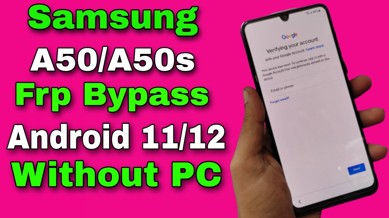 Final Samsung A50/A50s Frp Bypass/Unlock Google Account Lock Without PC Android 11 | New ...