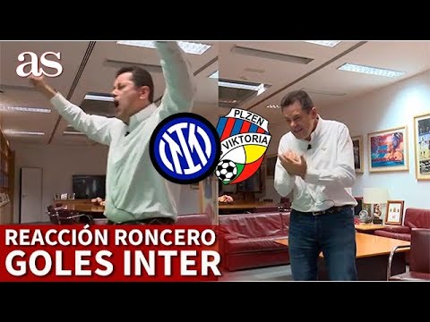 INTER - VIKTORIA PLZEN | RONCERO 'LOCO' con los goles del INTER: CÁNTICO FINAL para el BARÇA | AS