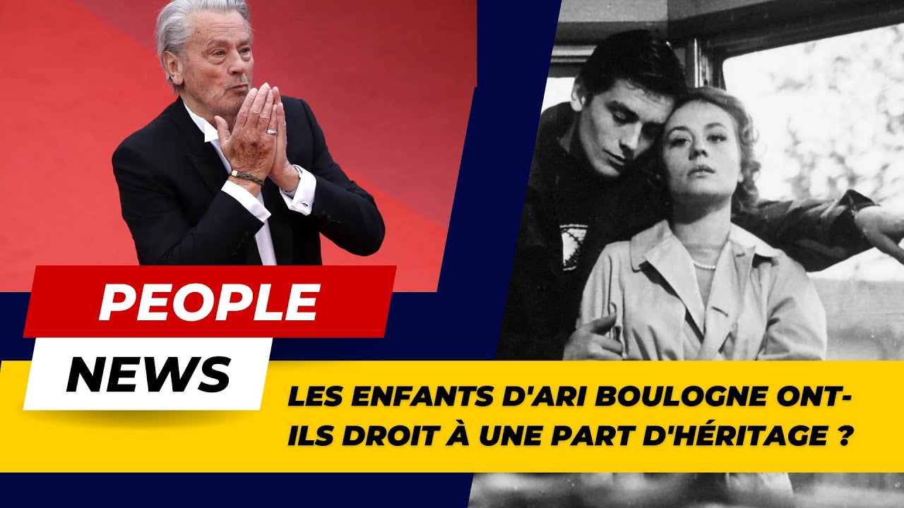 Succession d'Alain Delon : Les Enfants d'Ari Boulogne et Leur Droit à l'Héritage - YouTube