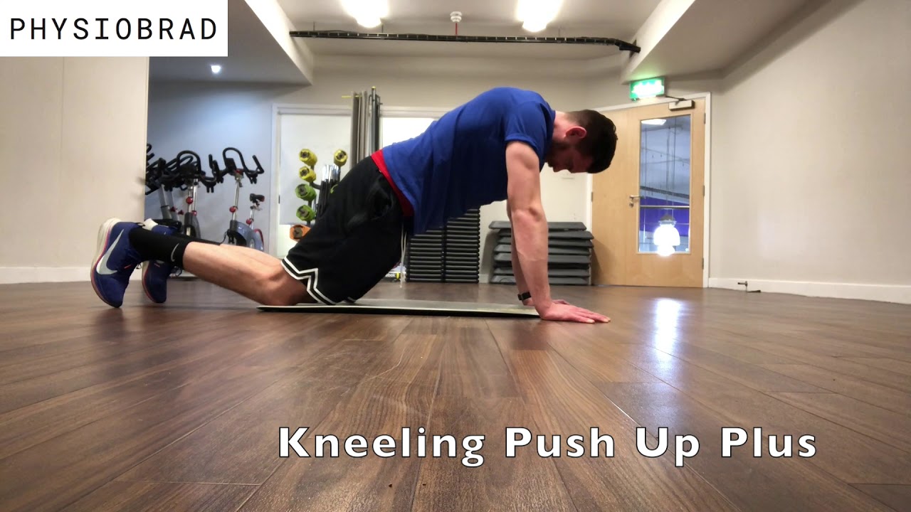 Kneeling Push Up Plus - YouTube