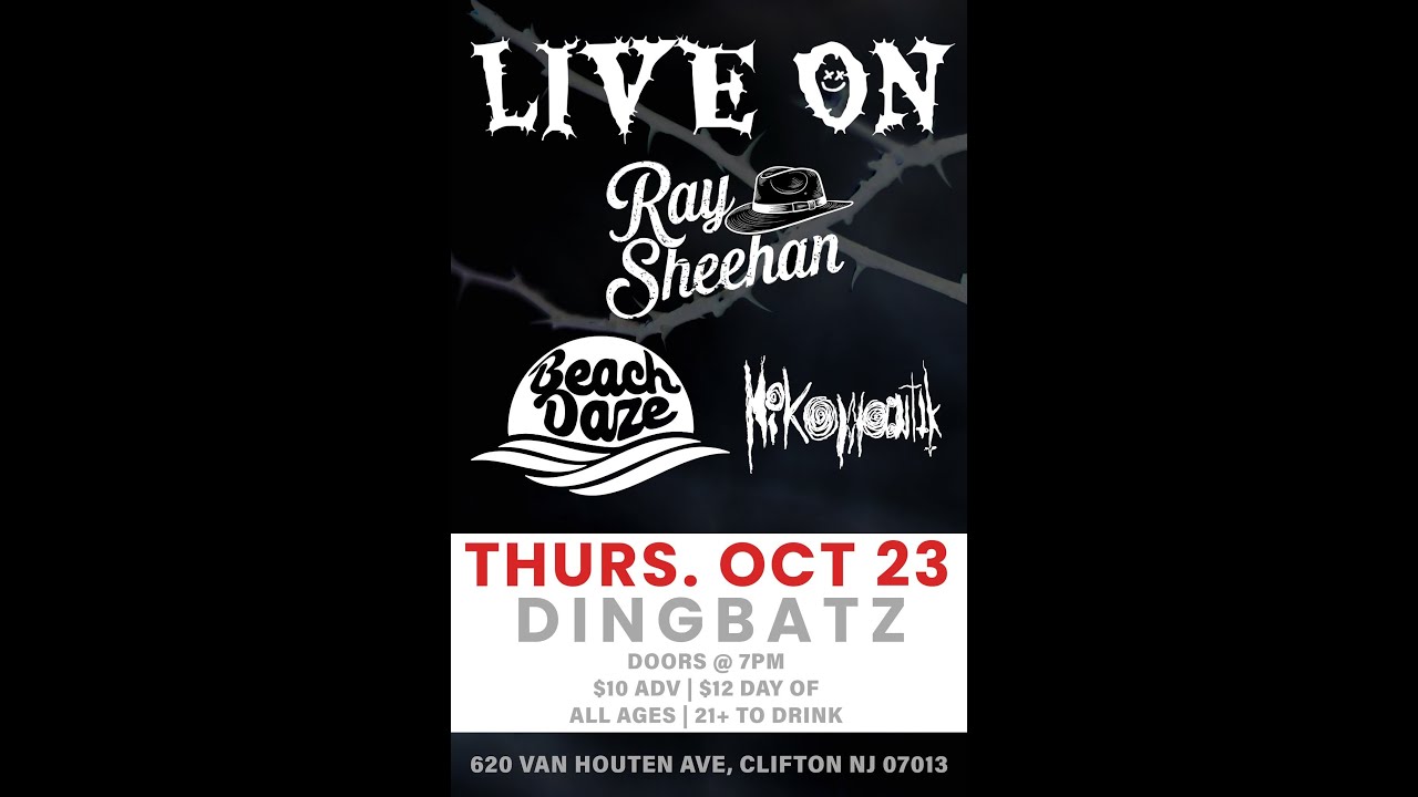 Live FOH - Live On, Ray Sheehan, Beach Daze, N1k0mantik - YouTube