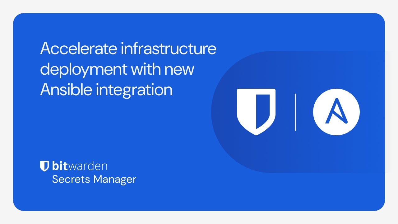 Ansible integration for Bitwarden Secrets Manager - product demo - YouTube