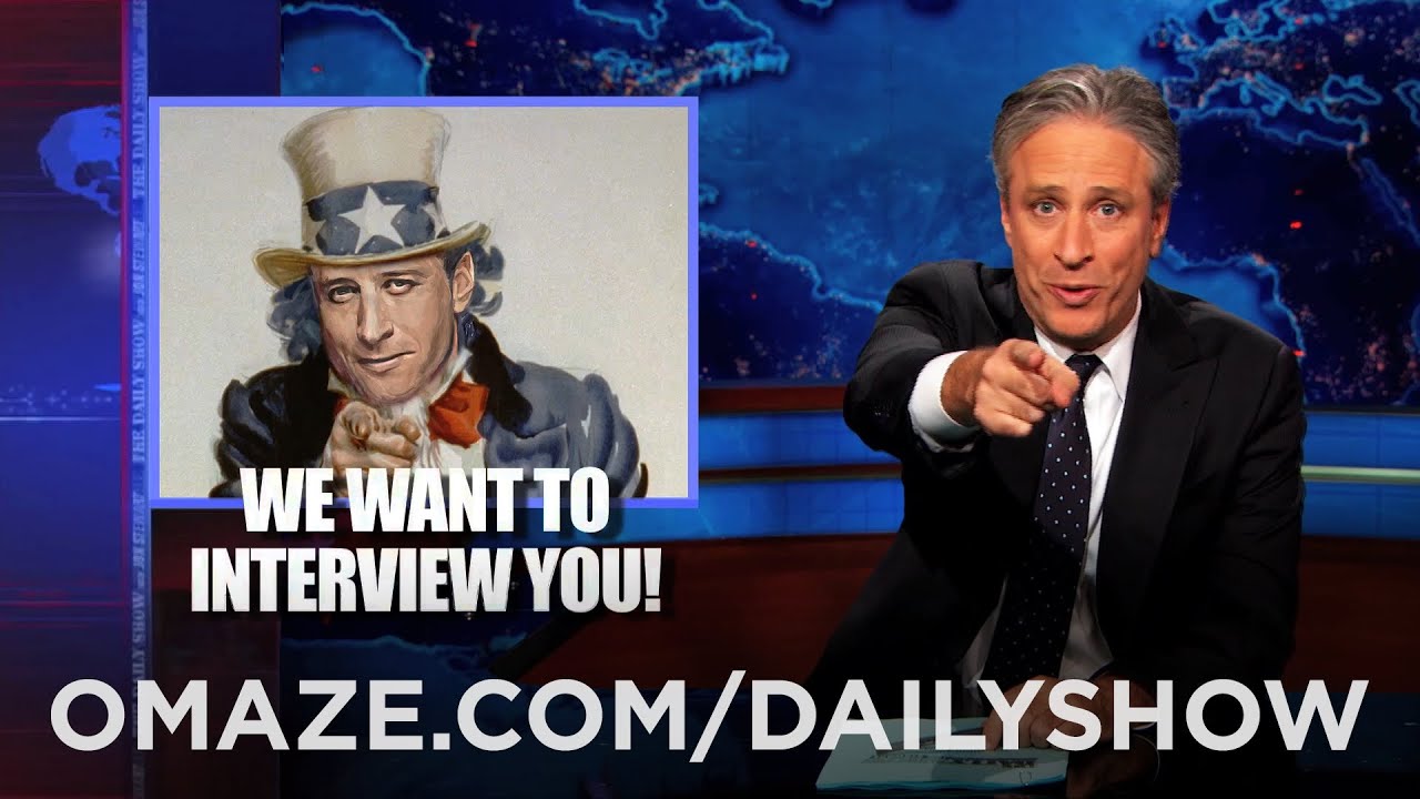 Jon Stewart has a few tips for your interview on The Daily Show set ...