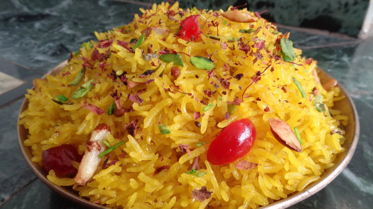 Basant Panchami Special Pile Chawal. Meethe Chawal. Zarda Pulao. Sahi ...