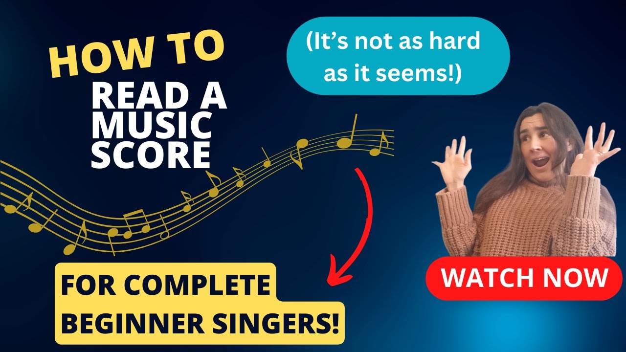 How To Read A Music (Vocal) Score For COMPLETE BEGINNER Singers! - YouTube