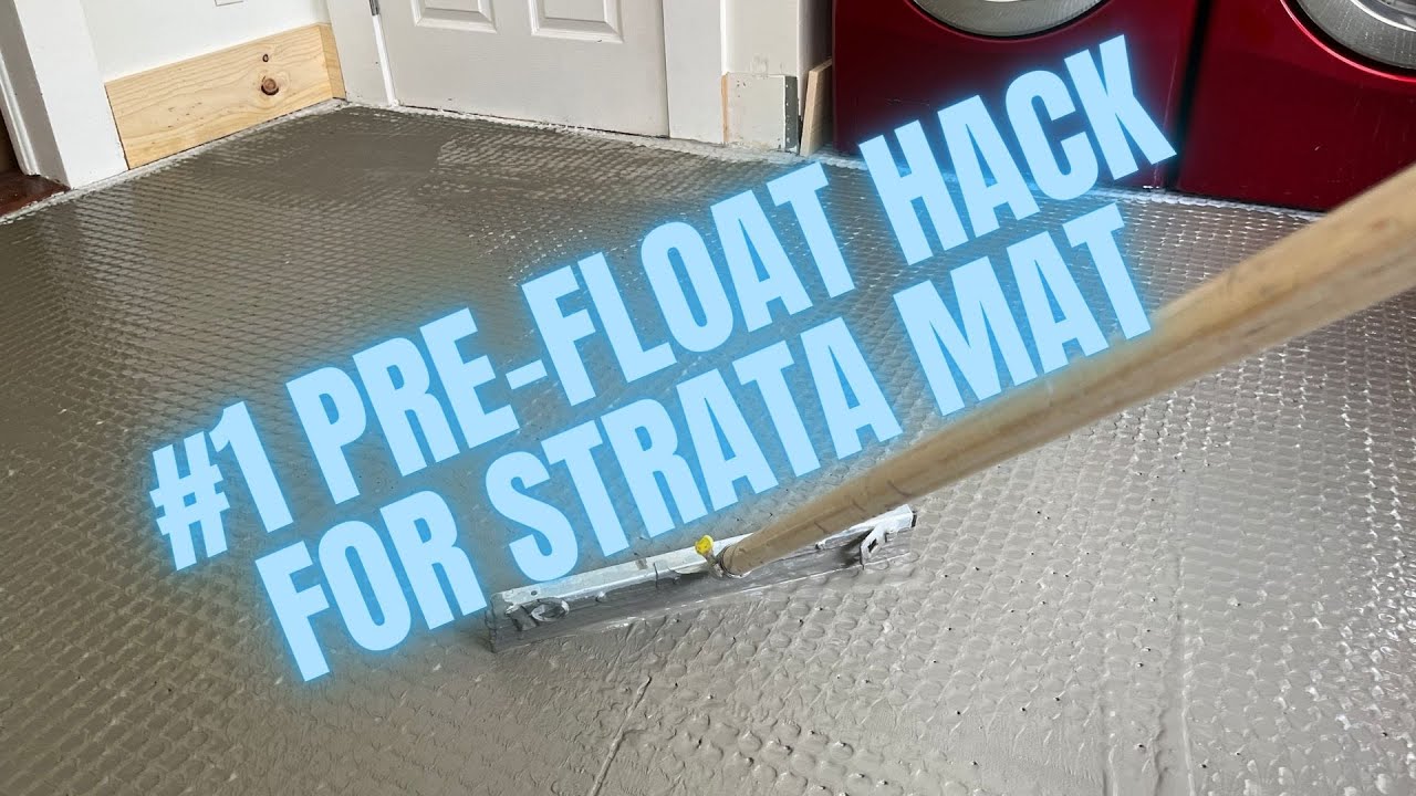 Pre-Float Hack for Strata Mat Uncoupling Membrane - YouTube
