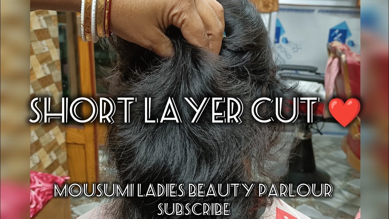 SHORT LAYER CUT ️ - YouTube