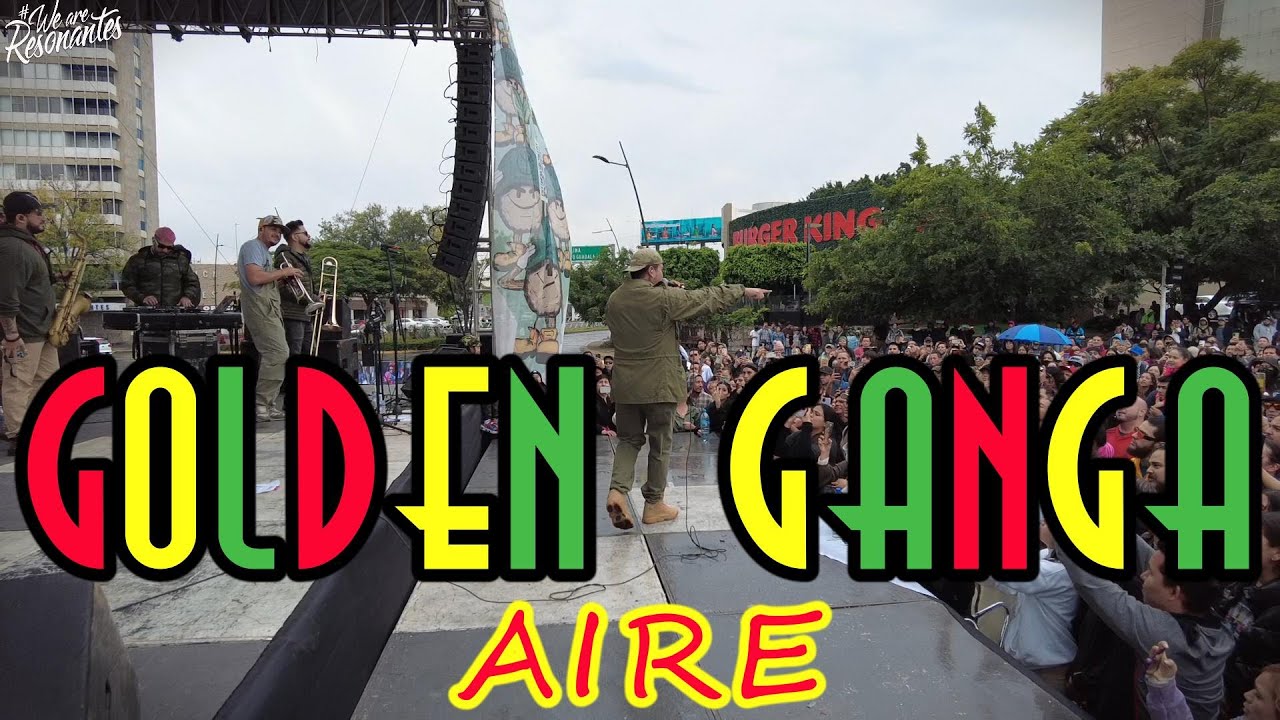 GOLDEN GANGA con una cancion clasica de ellos, en el Earth Army Fest en ...