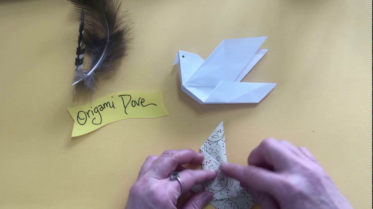 Origami Dove - YouTube