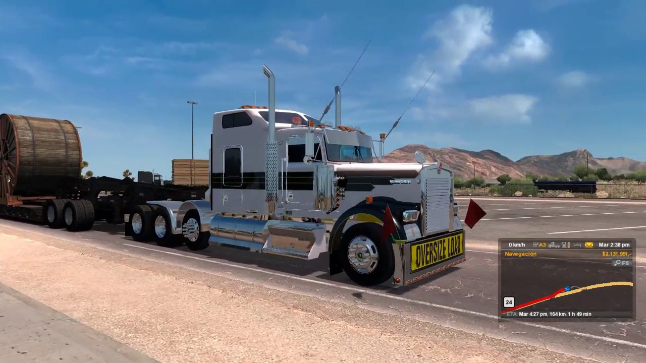 kenworth w900 LyB Oversize load - YouTube